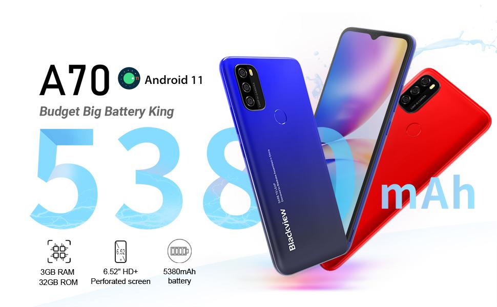 Smartphone BlackView A70 avec Android 11 : test, avis, promo